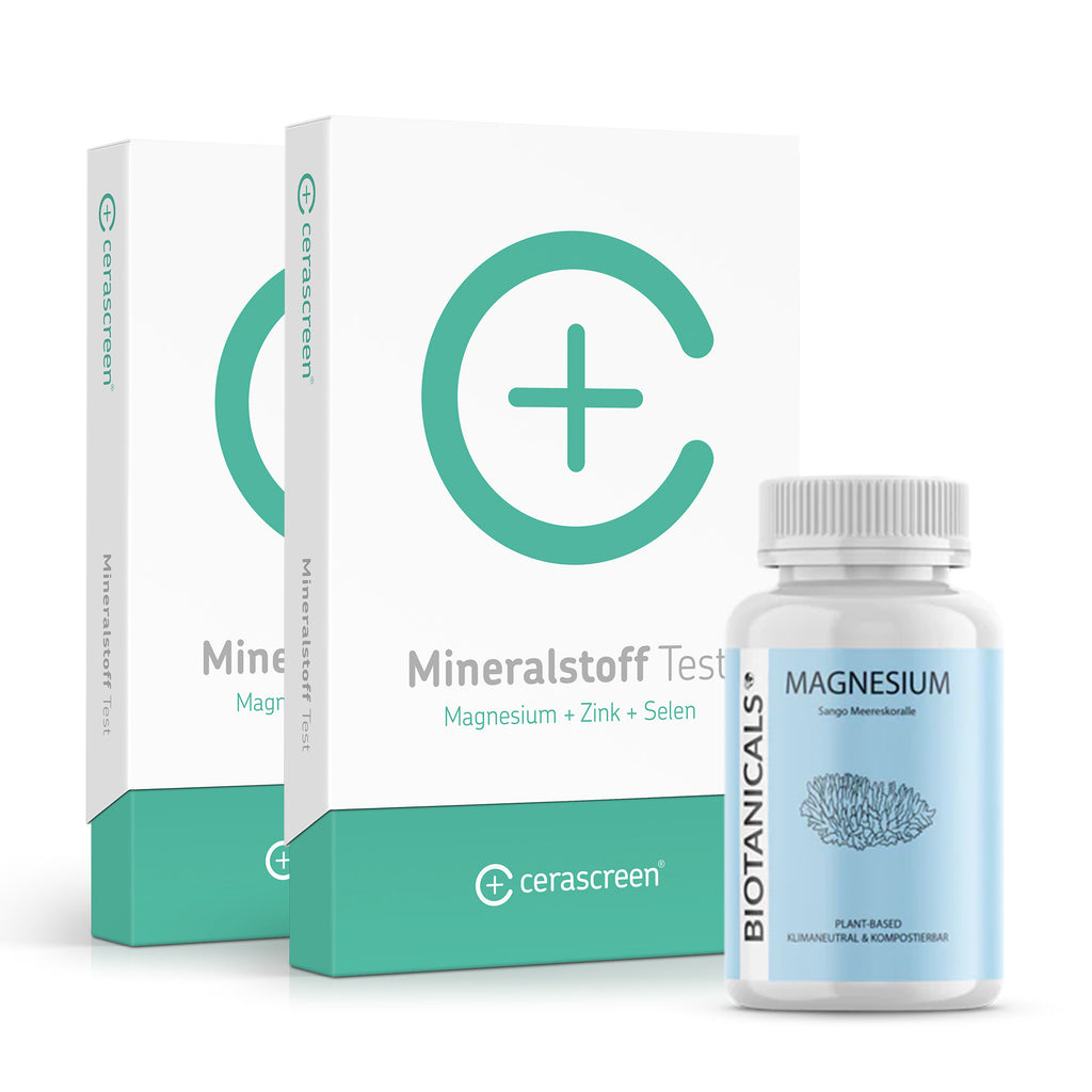 Magnesium-Kontrollset: 2 Tests + Supplement
